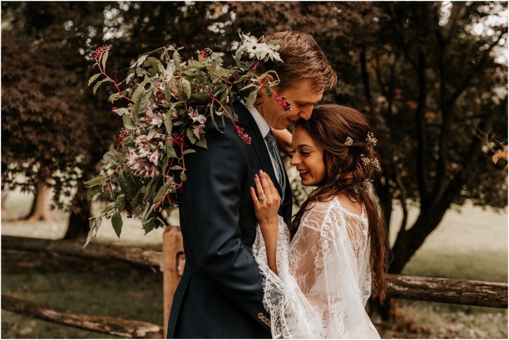 Backyard Intimate Fall Wedding, Elkins Park, PA | Olivia & Eoghan ...