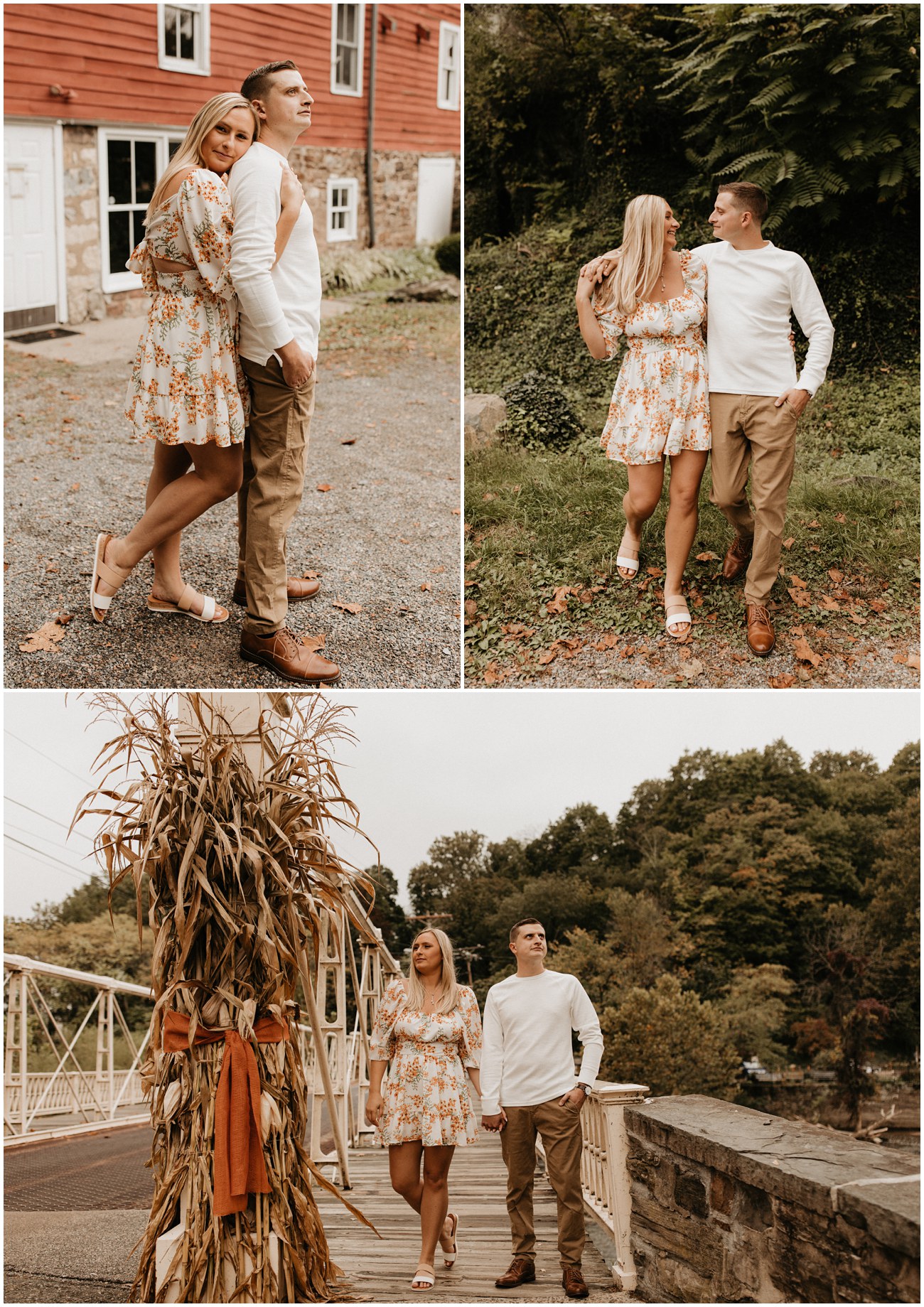 Fall Red Mill Clinton Engagement Session, NJ | Tori & Koby | torikelner.com