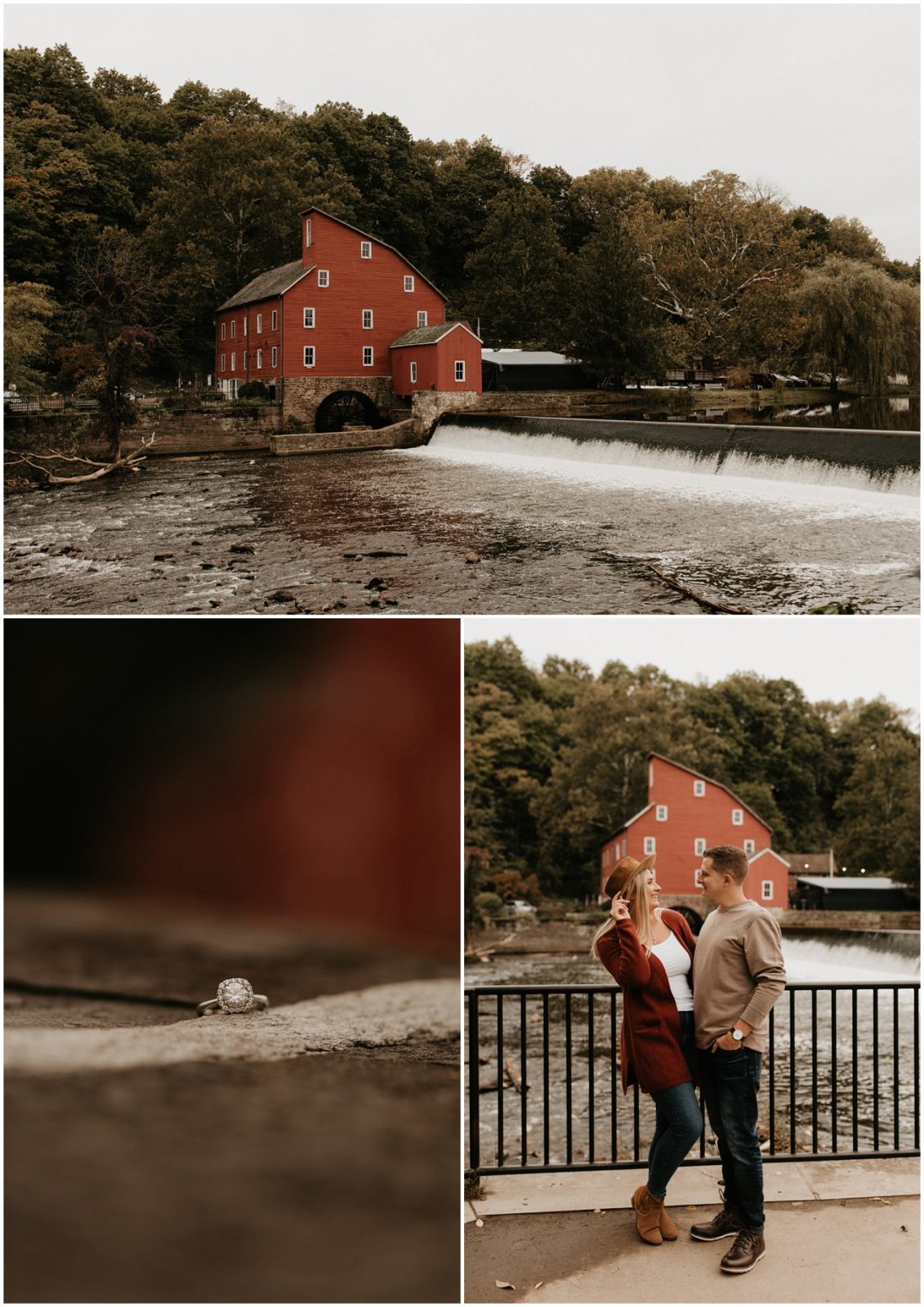Fall Red Mill Clinton Engagement Session, NJ | Tori & Koby | torikelner.com