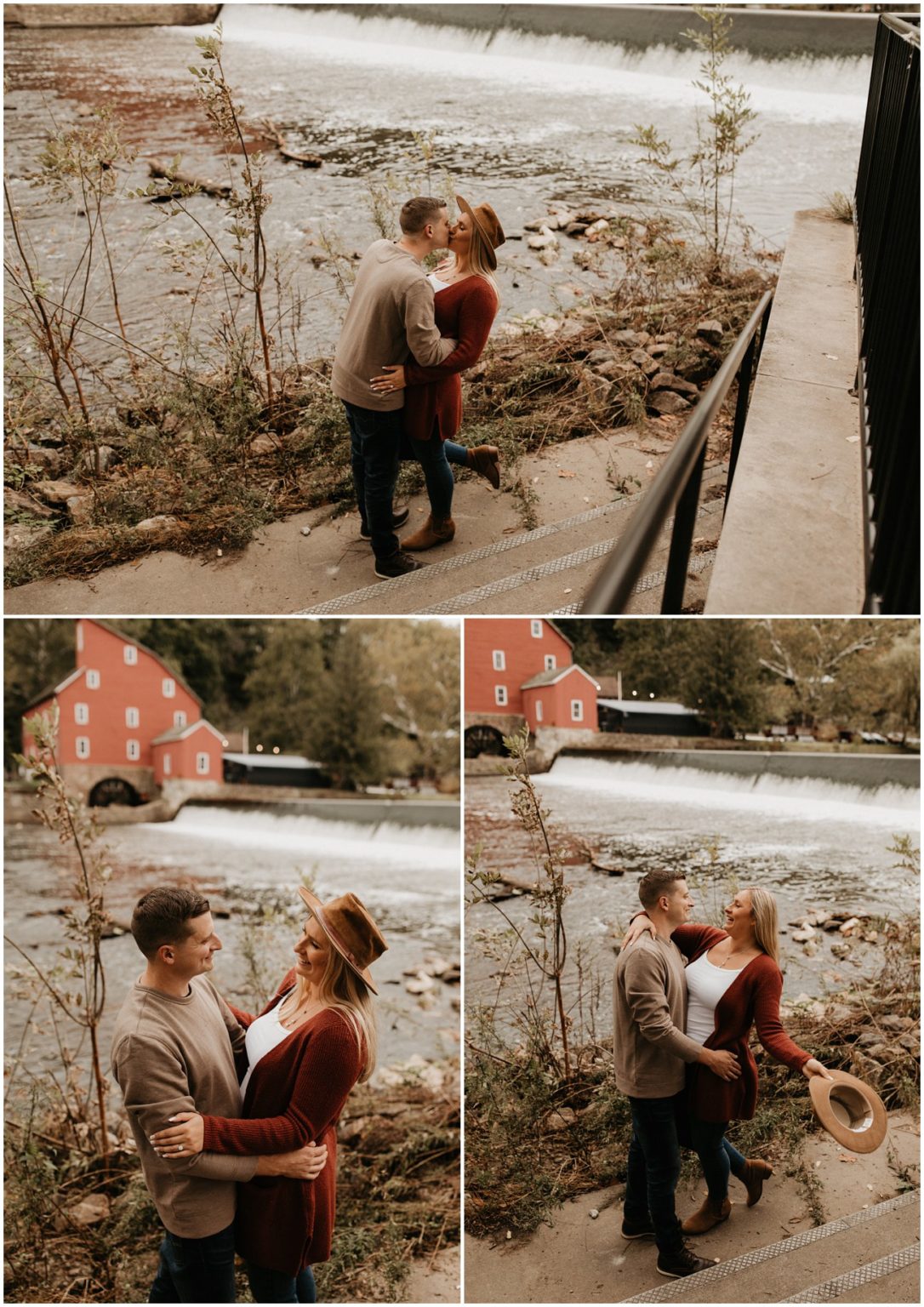 Fall Red Mill Clinton Engagement Session, NJ | Tori & Koby | torikelner.com