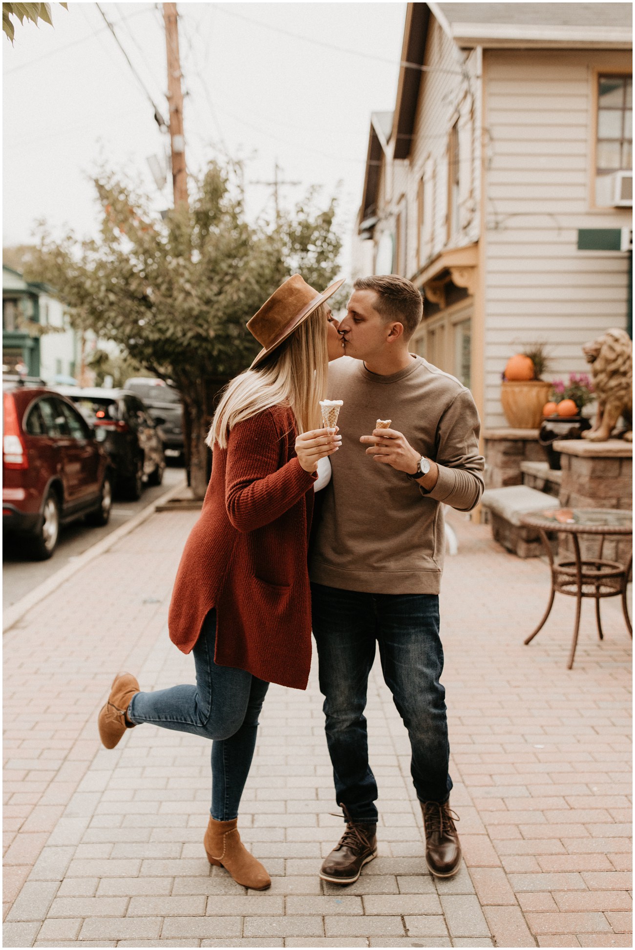 Fall Red Mill Clinton Engagement Session, NJ | Tori & Koby | torikelner.com
