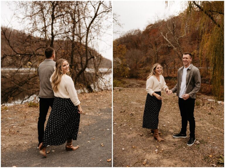 Fall Downtown New Hope Engagement Session, PA | Taylor & Zach ...